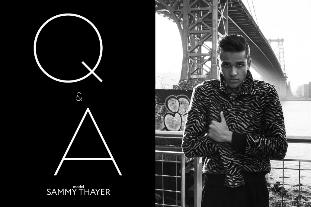Sammy Thayer | Model Q&A | Ponyboy magazine