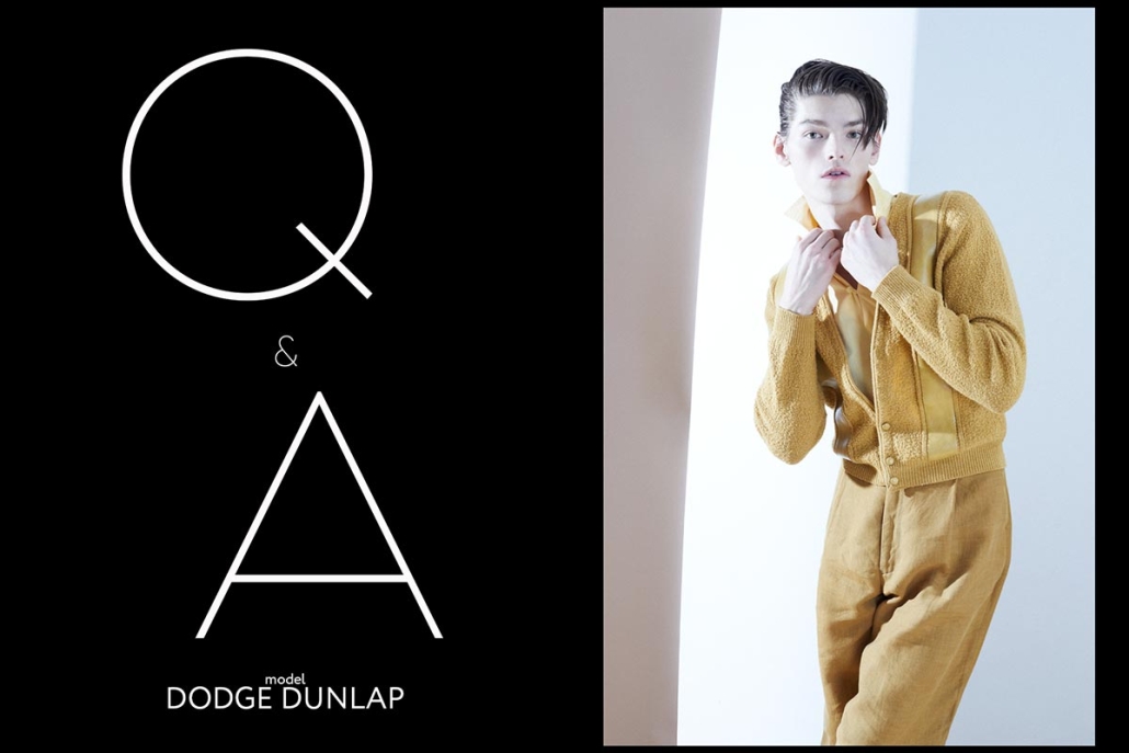 Dodge Dunlap | Model Q&A | Ponyboy magazine